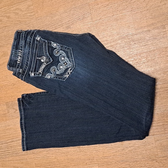 L.A. idol | Jeans | La Idol Rhinestone Blue Bootcut Jeans | Poshmark